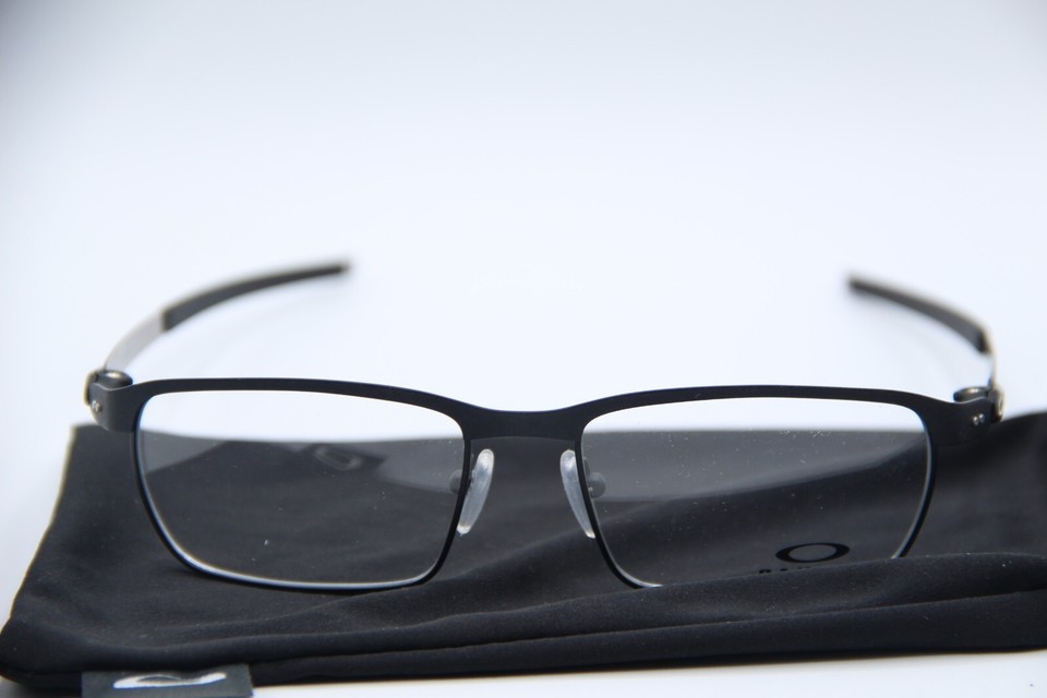 NEW OAKLEY OX3184-0154 BLACK GUNMETAL POWDER COAL AUTHENTIC EYEGLASSES ...