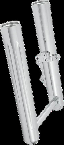 AN Dual Disc Fork Legs Deep Cut Chrome Harley Road King Classic 08-13 ...
