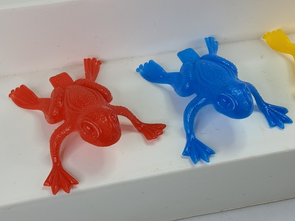 Vintage Plastic Flip Frog Game Pieces Lot Vintage Merit Replacement ...