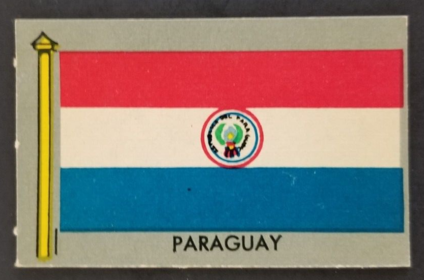 Paraguay 1950 Topps Flags of the World Card #77 (EX Minor Corner Wear ...