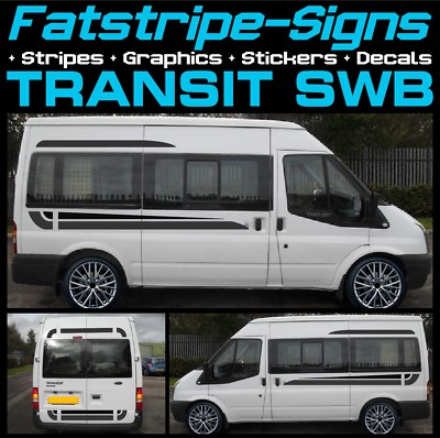 to fit FORD TRANSIT SWB GRAPHICS STICKERS STRIPES DECALS MK6 MK7 ...