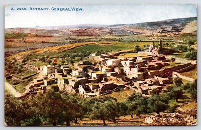 Vintage Postcard Bethany Israel Palestine Aerial View | eBay