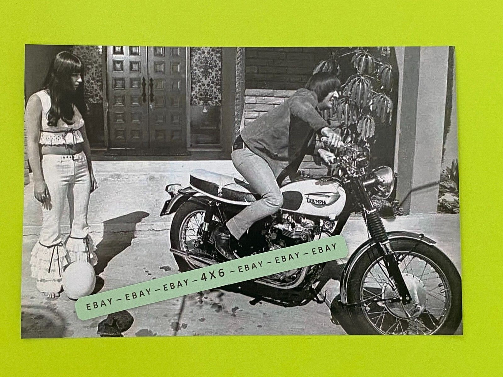 Found 4X6 PHOTO Sonny and Cher Bono Rock Music Singer Triumph ...