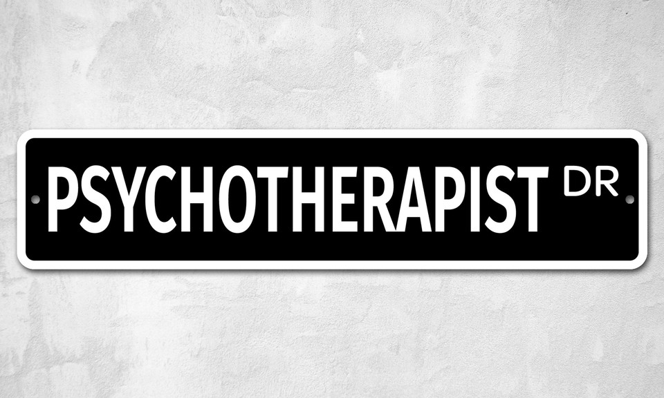 7148 SS Psychotherapist 4" x 18" Novelty Street Sign Aluminum | eBay
