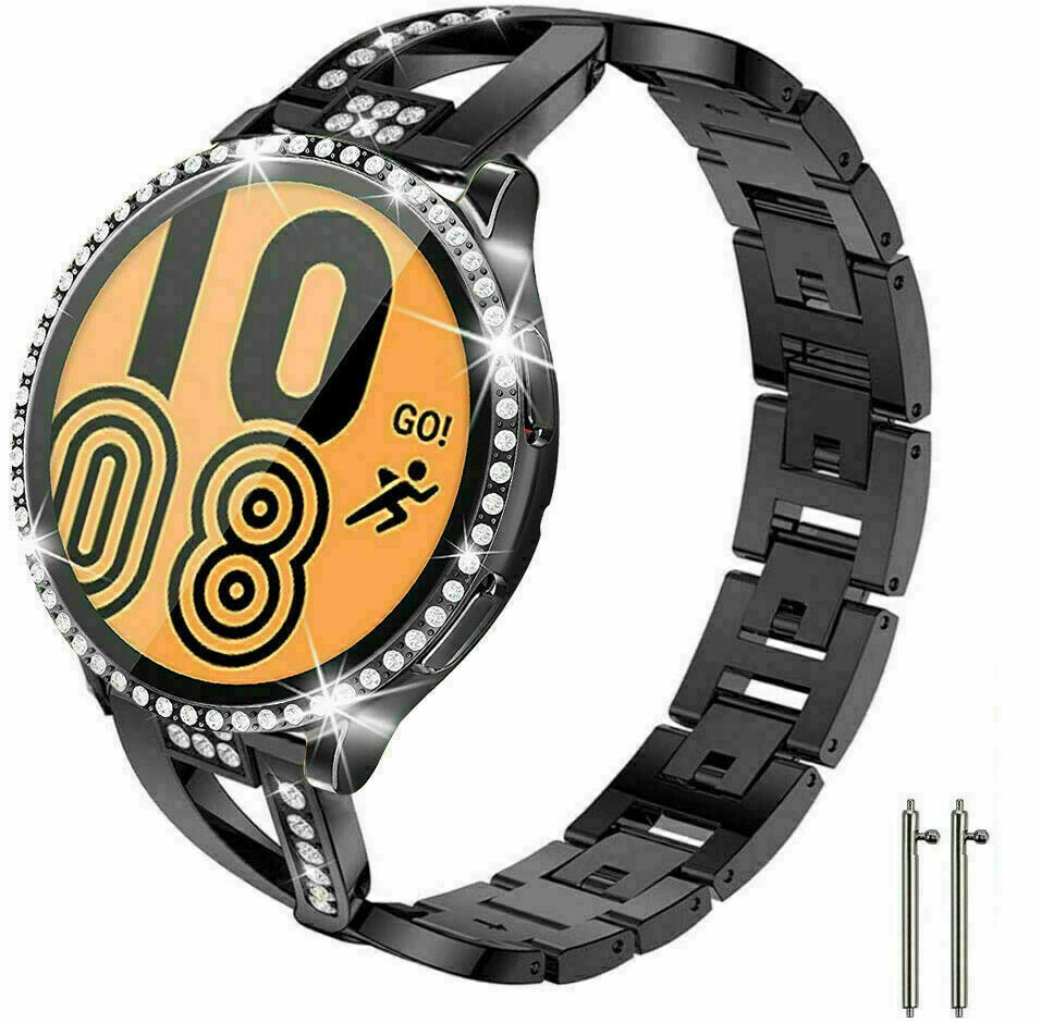 Bling Metal Watch Band Case For Samsung Galaxy Watch 4 5 6 40/44 ...