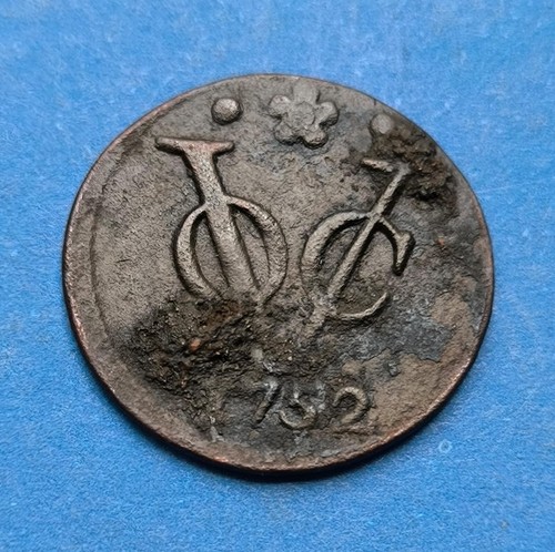 1752 Dutch Netherlands Voc Duit New York Penny Holland Grade Shipwreck ...