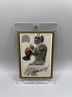 Joe Namath 2000 Fleer Greats Of The Game Football Auto W/ Mag RARE | eBay
