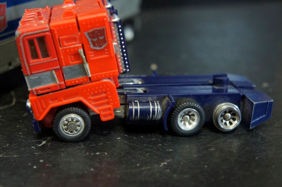 Vtg TRANSFORMER G1 AUTOBOT OPTIMUS PRIME CAB TRAILER VINTAGE G1 TAKARA ...