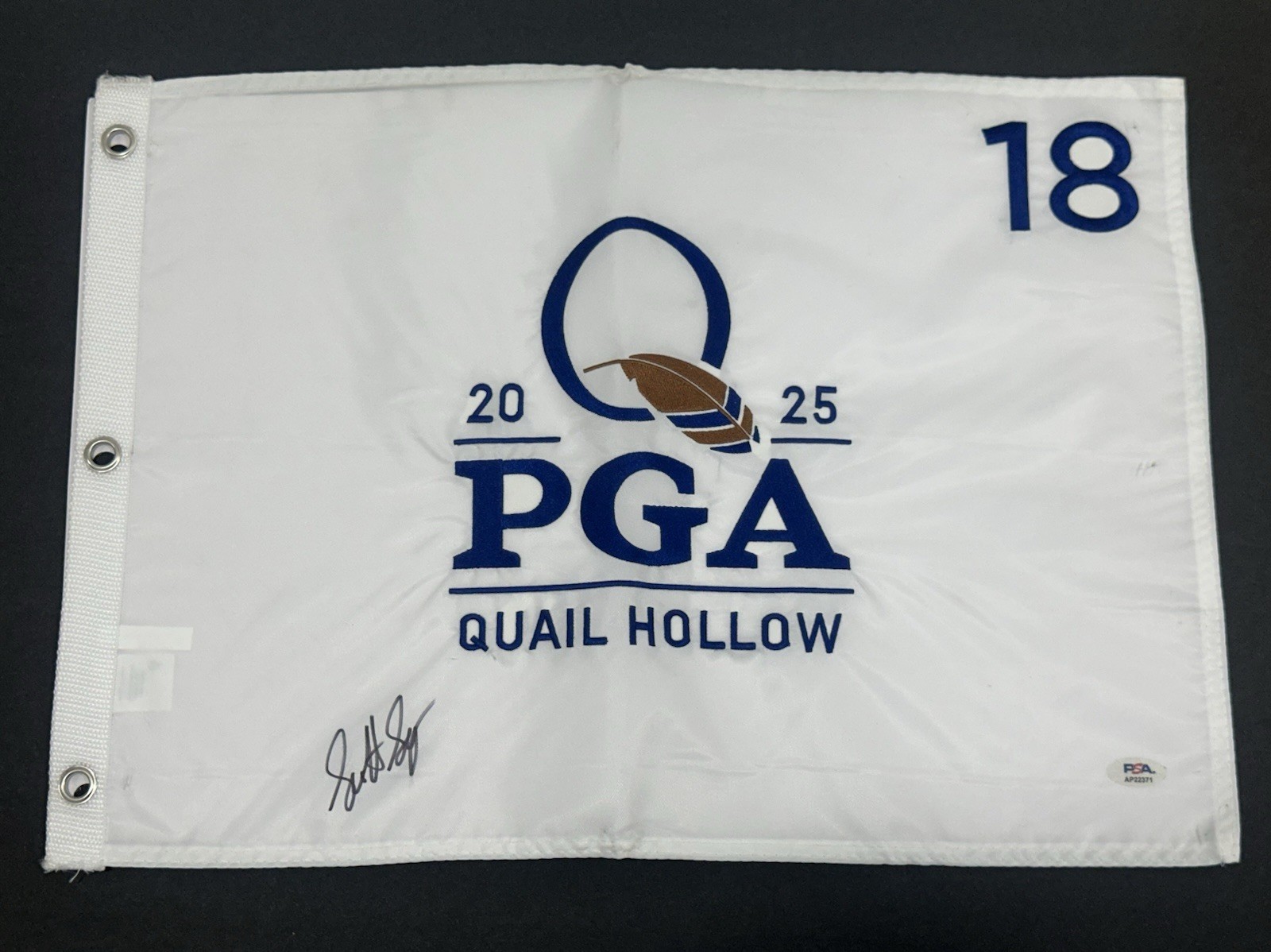 Scottie Scheffler Signed 2025 PGA Championship Flag Autographed Auto ...