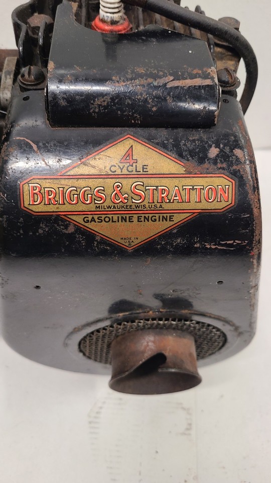 Vintage Briggs Model 6S Engine, Runs Great 1934, Beautiful Label | eBay