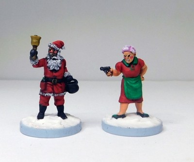 2X Well Painted Pulp Fig Bob Murch: 28mm Special Edition Bad Santa and ...
