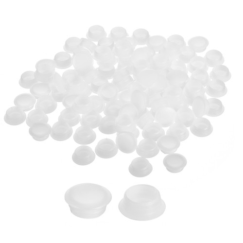 100Pcs 12mm(15/32") Dia Plastic Screw Hole Plugs Thread Type Covers ...