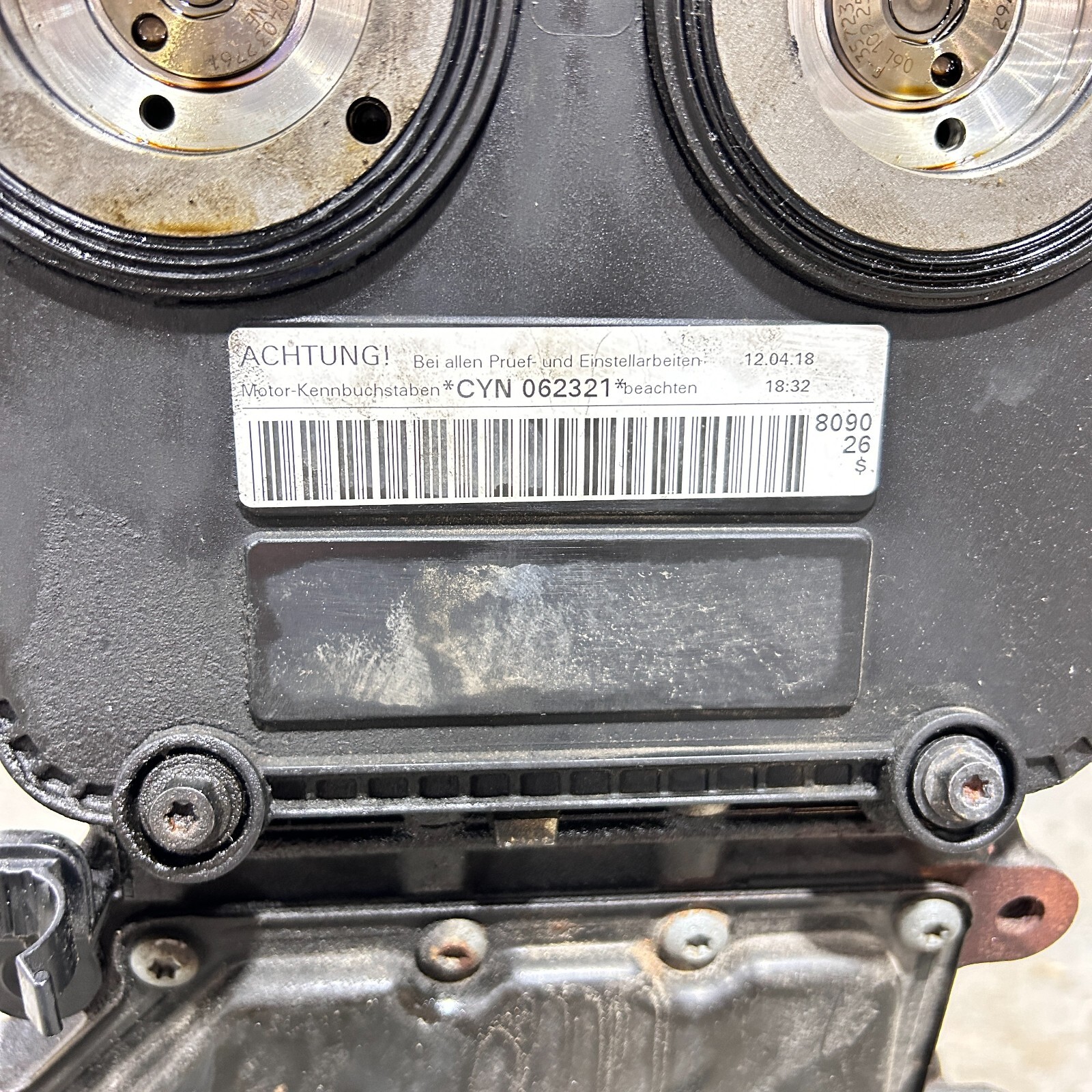 2015-2018 AUDI A6 C7 CYNB, CYN, AWD ENGINE MOTOR 70K GASOLINE 2.0 TFSI ...