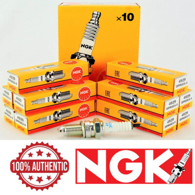 10 pc NGK 4929 DPR8EA-9 Standard Spark Plugs for XR4DC X24EPR-U9 ...