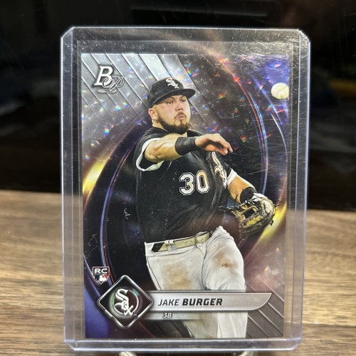 2022 Bowman Platinum Ice Foil Jake Burger Chicago White Sox Baseball ...
