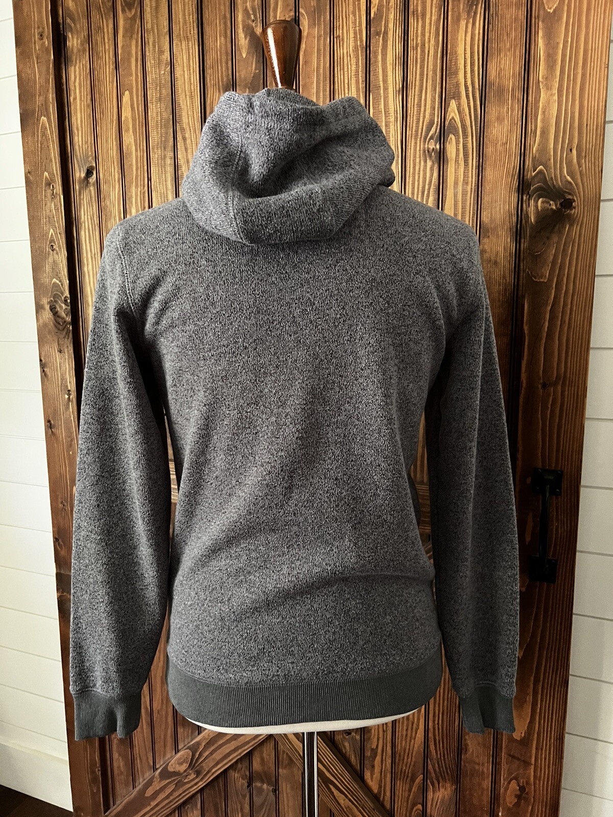 Quicksilver Men's Gray Pocketed Hoodie L/S Sweater Sweatshirt Size ...