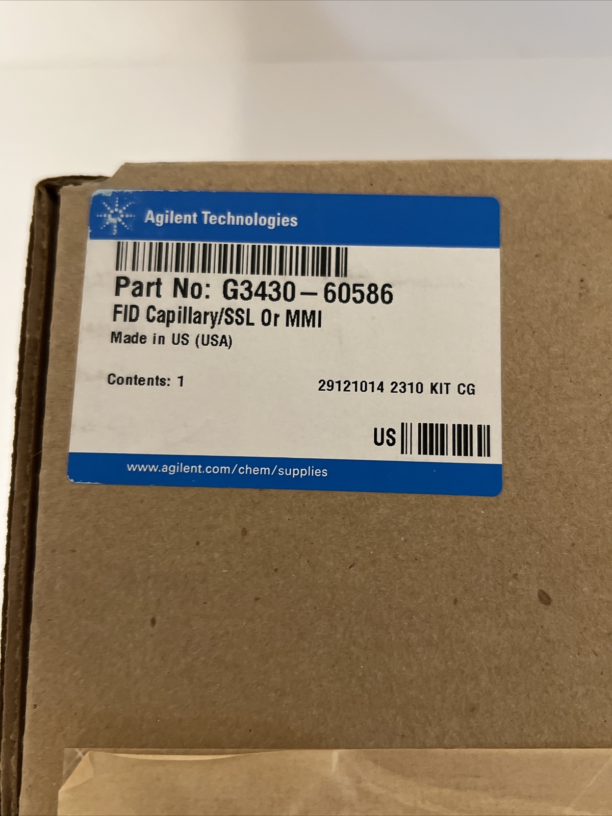 Agilent G3430-60586 Ship Kit Fid/split Splitless for sale online | eBay