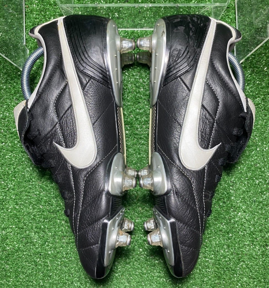 PRO 2006 Nike Tiempo SG Legend II Black White R10 Ronaldinho Leather ...