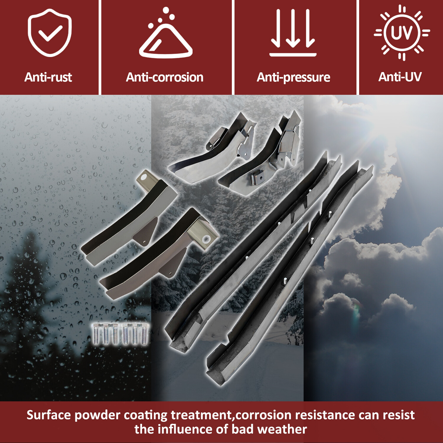 Frame Rust Repair Kit Fit For 97-2002 Jeep Wrangler TJ Heavy Duty steel ...