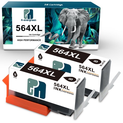 2x Black 564XL Ink Cartridges for HP 564 XL Photosmart 6510 6520 7510 ...