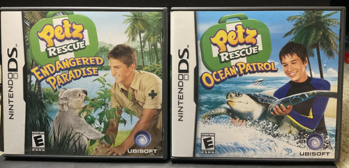 2 Petz Rescue 2008 Nintendo DS Games -Endangered Paradise & Ocean ...