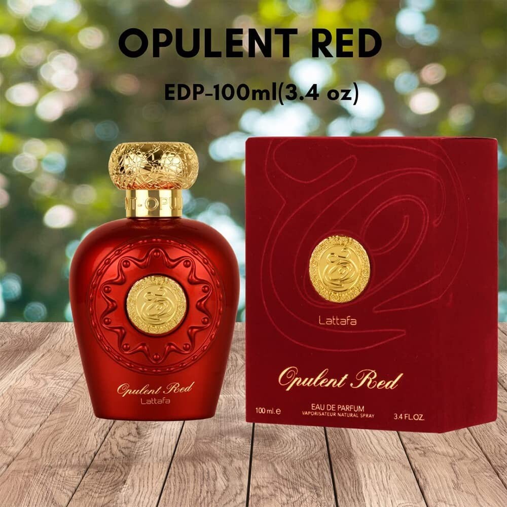 New Lattafa Opulent Red Eau de Parfum 3.4oz/100 ml Unisex perfume free ...