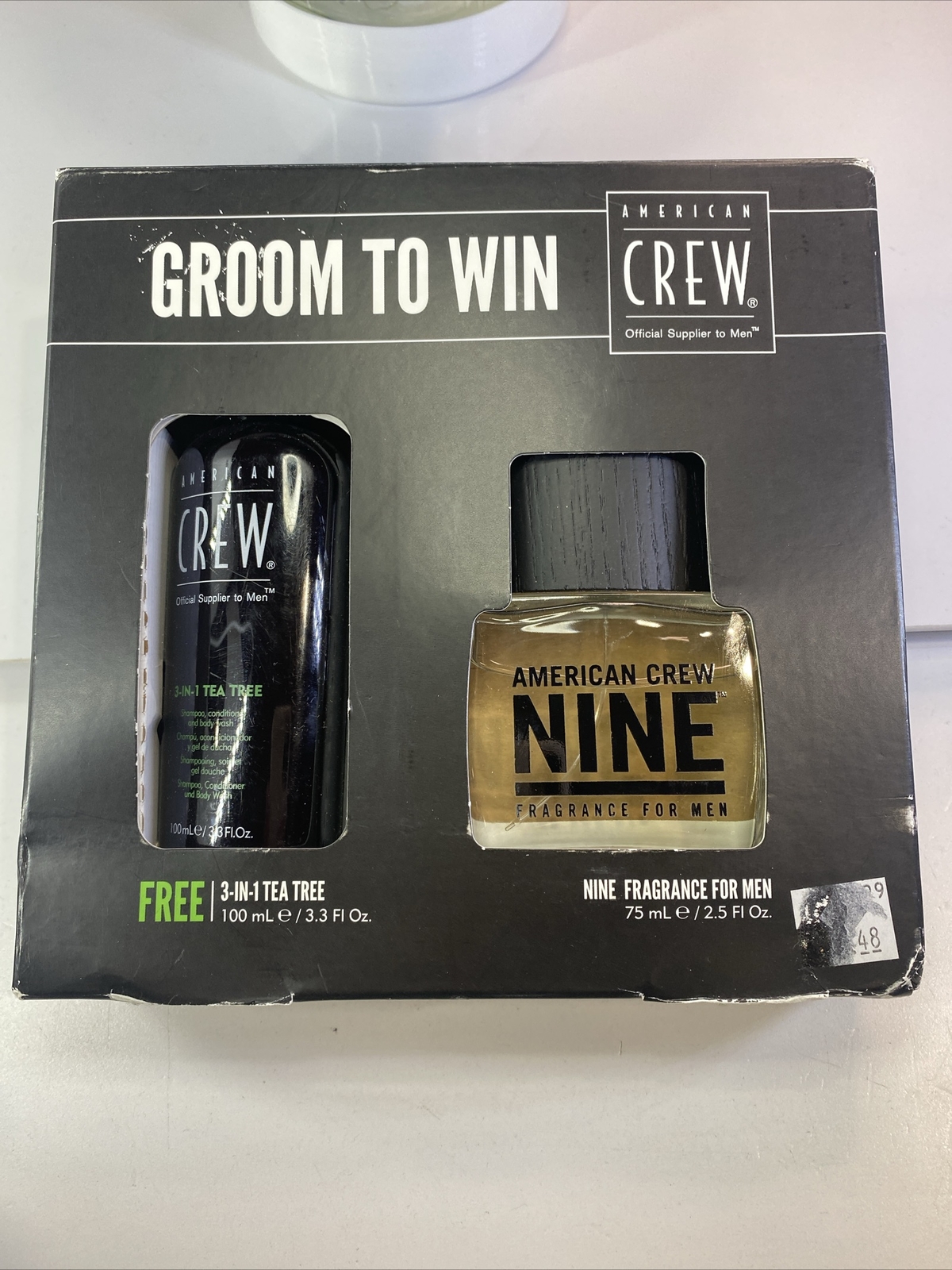 American Crew Nine Cologne For Men 2.5 Oz. 3 In 1 Tea Tree . RARE ...