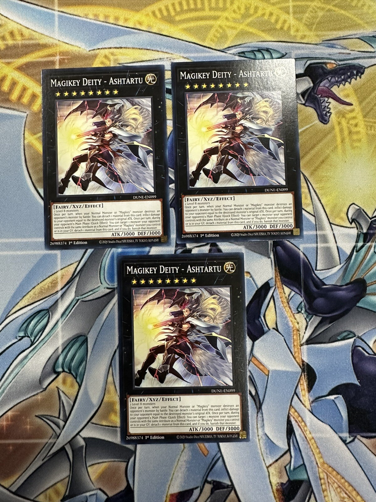 Yugioh Magikey Deity - Ashtartu Common DUNE (x3) | eBay