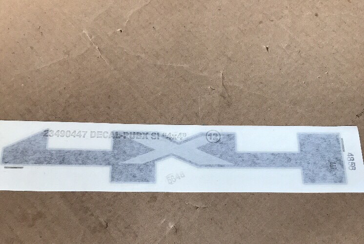 23490447 New OEM GM Decal-PUBX SI , 4X4 | eBay