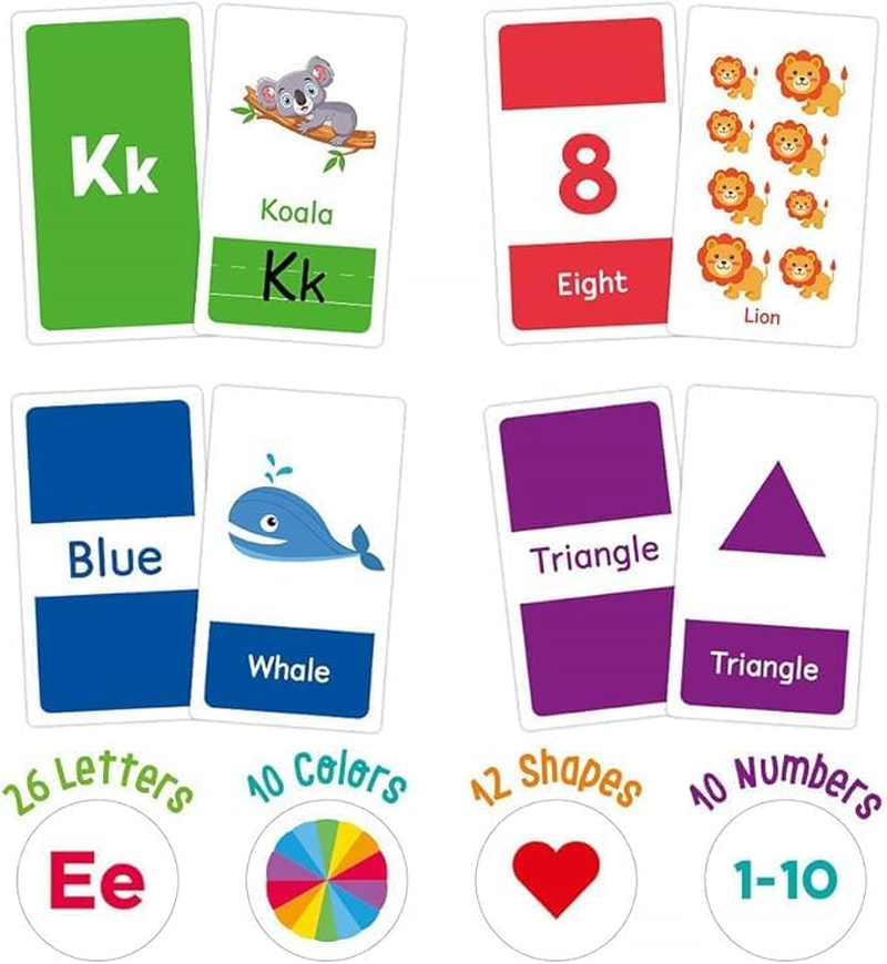 Early Learning Flash Cards Number Flash Cards Alphabet Flash Card 2-4 ...