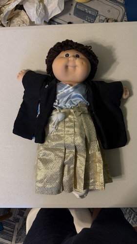 Vintage Tsukuda Cabbage Patch Kid Brunette Loop Boy Samurai Japanese ...
