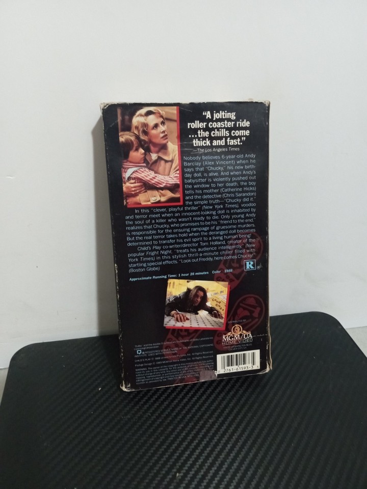 CHILD'S PLAY (VHS, 1988) Doll Horror MGM/UA First 1st Print Rare OG ...