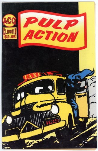99 Cent Auction ACG 2000 Pulp Action 5 B&W VFNM The Shadow Newspaper ...
