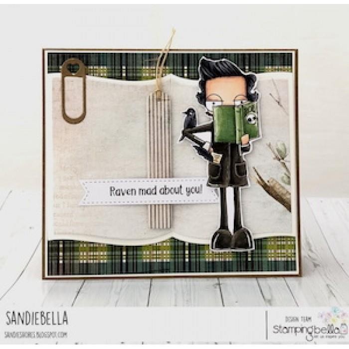 New Stamping Bella Rubber Stamp ODDBALL EDGAR ALLEN POE SET cling | eBay