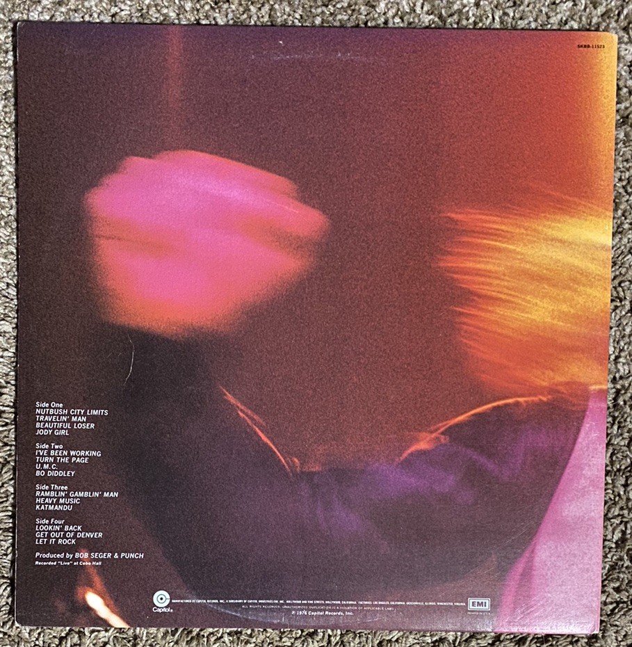 BOB SEGER & SILVER BULLET - Live Bullet - (2LP) 1976 Capitol SKBB-11523 ...