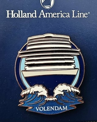 BEAUTIFUL Holland America Line "IN THE WAVES" Souvenir pin BADGE ...