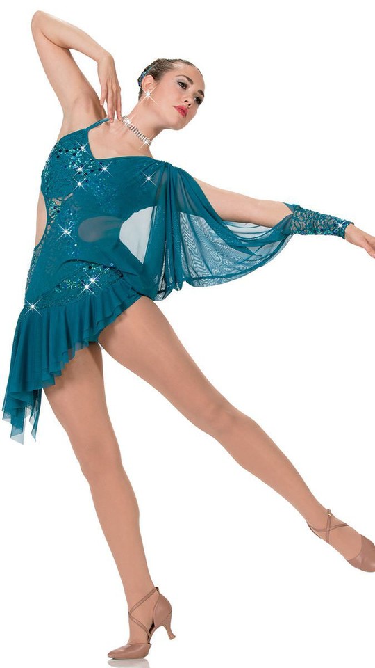 Gorgeous Gray Dance Dress W Drapes Lyrical Contemporary Ballroom Art ...