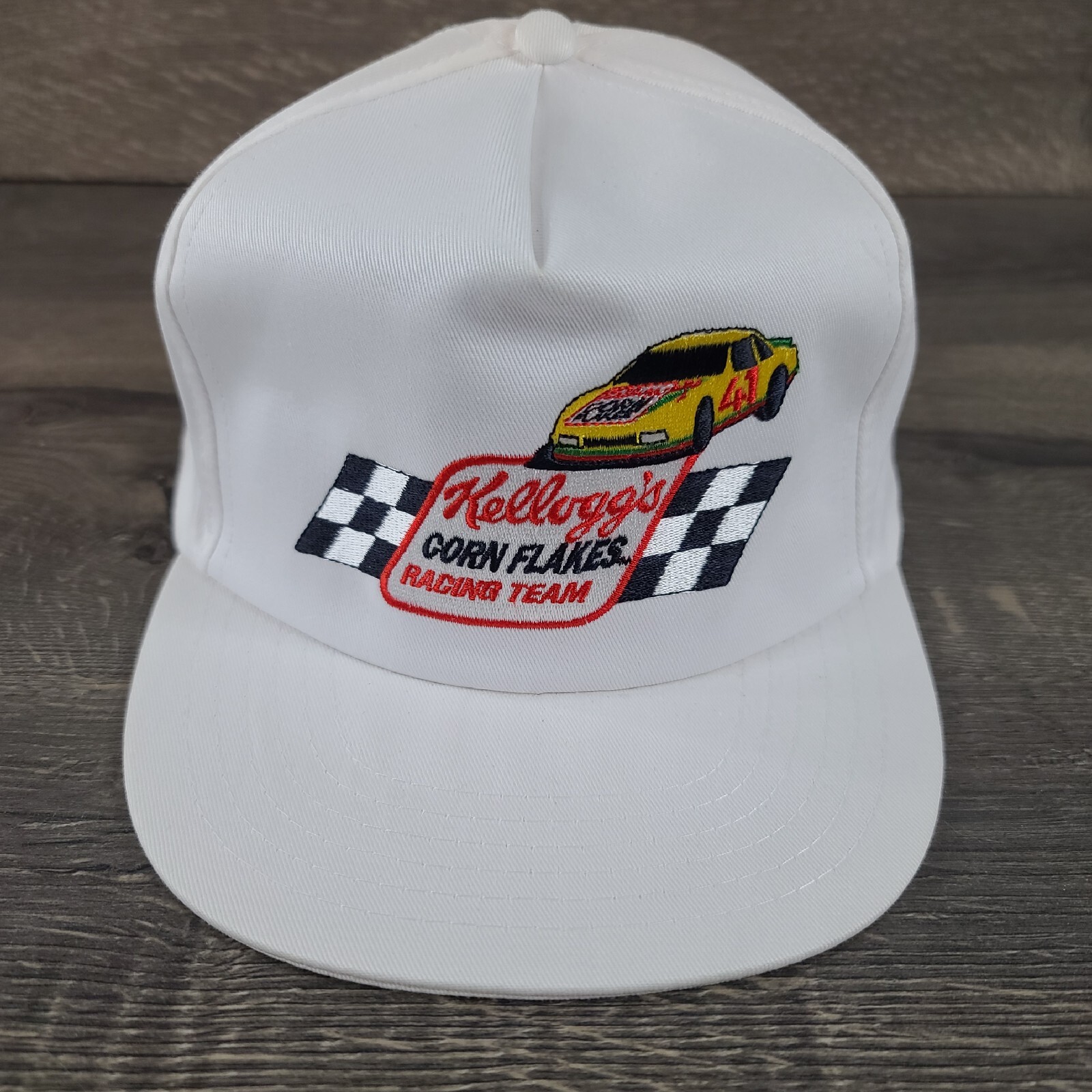 Vtg 1984 Kellogg's Corn Flakes Racing Team Snapback Hat Snapback ...