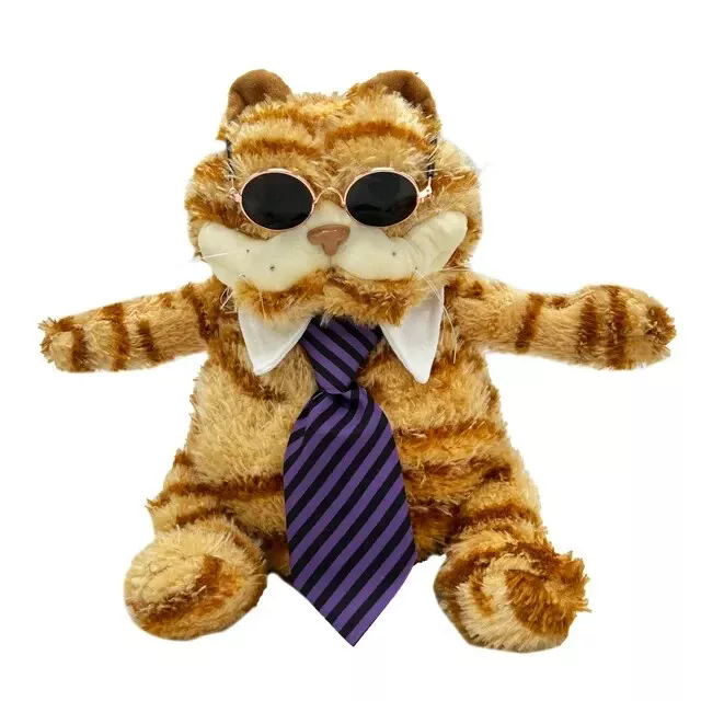 Orange Fat Cat Plush Stuffed Animal The Sir Edition with Tie and ...
