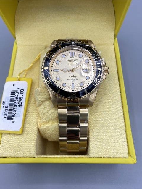 Invicta 30025 Pro Diver Men's 43mm Watch - Gold for sale online | eBay