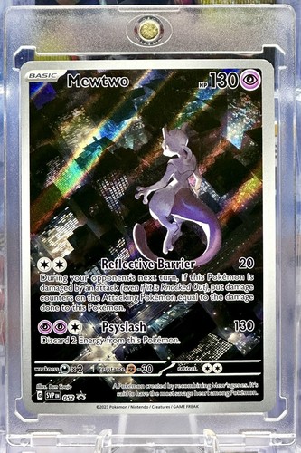 2023 Pokemon Mewtwo SVP 052 Black Star Promo FULL ART Holo Rare 151 TCG ...