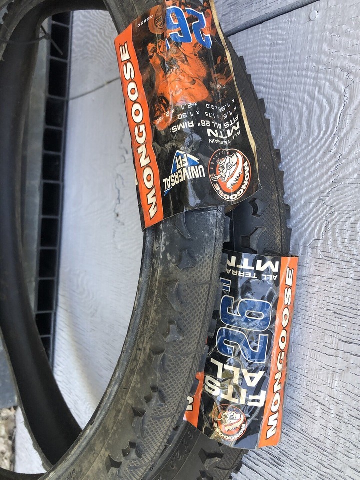 VINTAGE MONGOOSE Tires 26 In Bicycle / Mountain Bike / New Old Stock ...