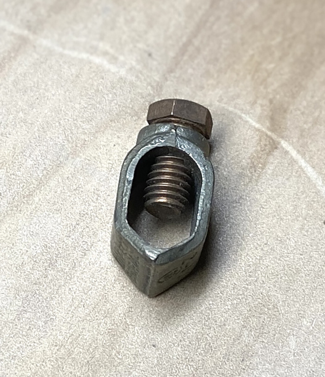 1 qty - 1/2” Direct Burial Single Nut Acorn Grounding Rod Clamp R-1 #2 ...