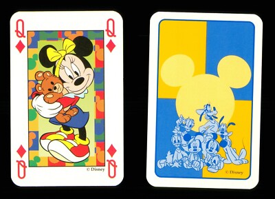1 x playing card Walt Disney Minnie Mouse - Queen of Diamonds S29 | eBay UK