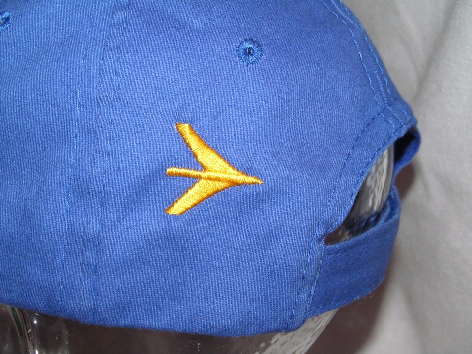 EMBRAER Aviation 50 YEAR JOURNEY blue sport hat golf cap airline plane ...