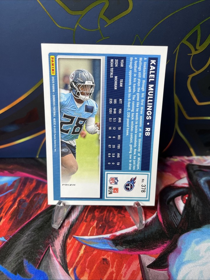 2025 Donruss Kalel Mullings Rated Rookie Football Emoji Optic Preview ...