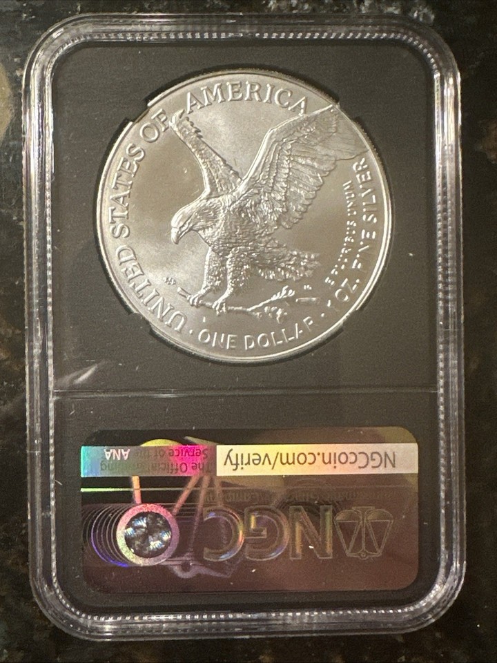 2024 (P) SILVER EAGLE NGC MS70 STAR PRIVY FDI ANNA CABRAL $4,750 NGC ...