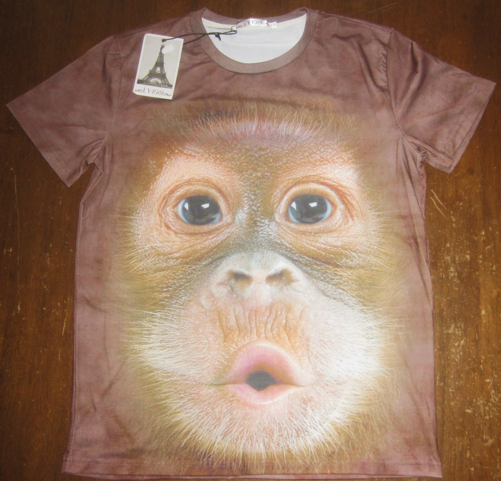 LY 1981 Monkey Face Brown T Shirt | eBay Australia