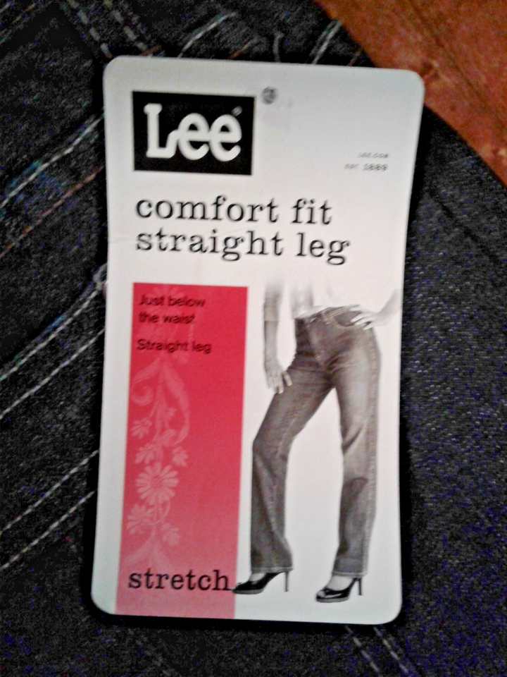 Lee's Denim Stretch Comfort Fit Straight Leg Below Waist Sz. 14 Medium ...