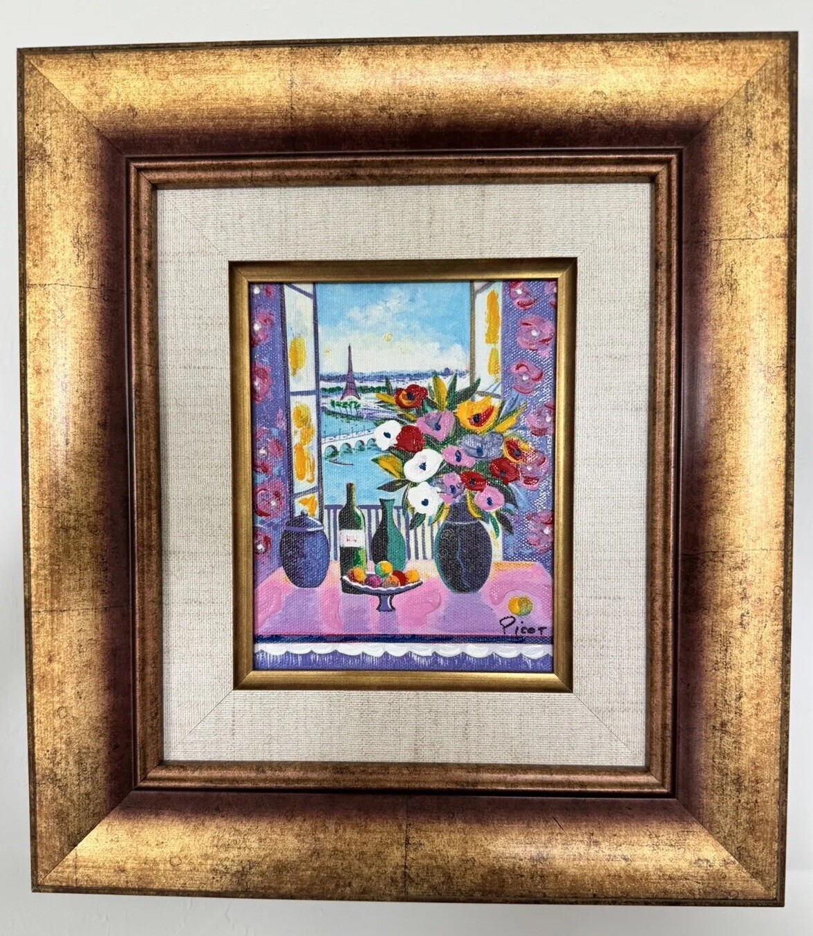 Jean-Claude Picot Seriolithograph. Hand Embleshment on Canvas. Artist ...